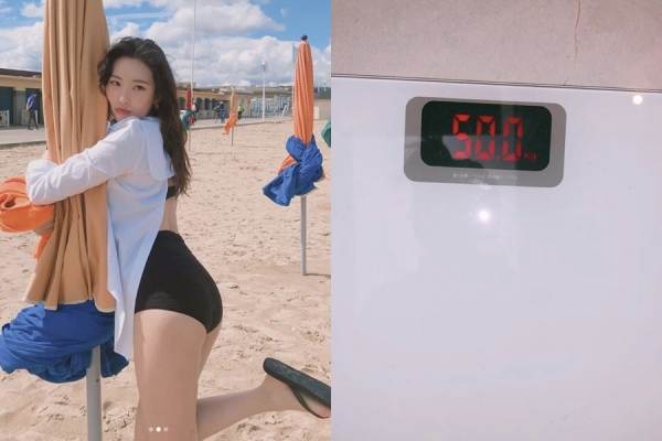 선미, 체중 50kg 인증샷 공개…'8kg' 증량