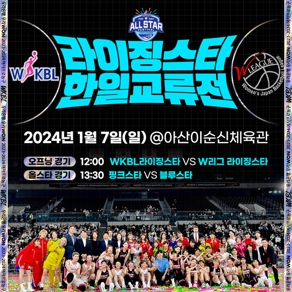 한-일 여자농구 라이징스타, WKBL 올스타 페스티벌에서 맞대결