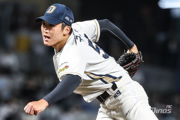 [WC1] '짠물+효율 투구' 구창모, 4회까지 삼진 3개+무실점