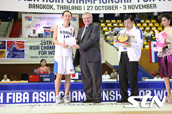 ‘에이스’ 변연하, 亞선수권 베스트5 선정…도카시키 MVP